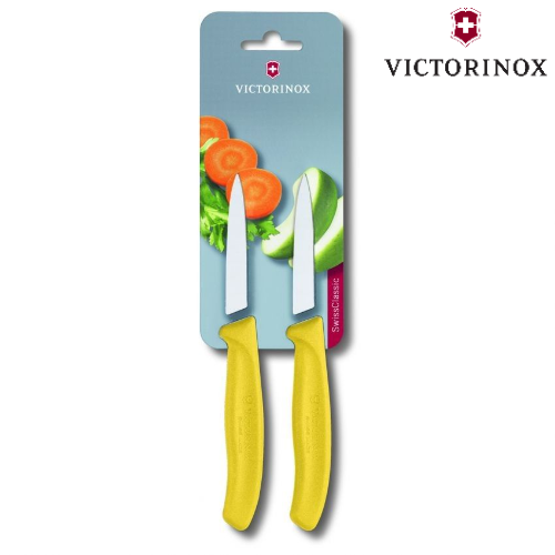 Faca P/Legumes Lisa Cabo Amarelo 11Cm Blister C/2 Victorinox | Frilagos